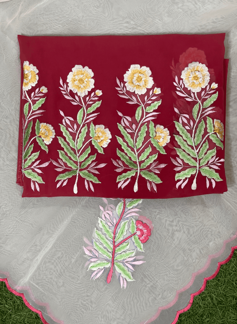 FS497 | Gajari Shade | Georgette Suit | Party Wear | Wedding | Jaggo ...